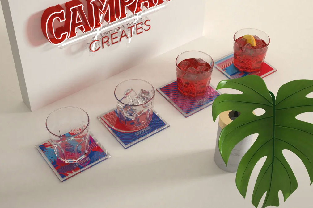 Campari's artsy coasters double as camera filters for your phone | Ad Age