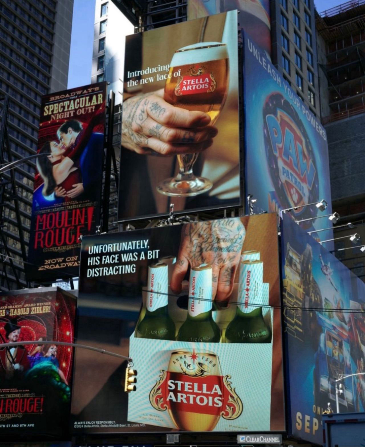 Stella Artois outdoor ads feature David Beckham, but only as a hand ...