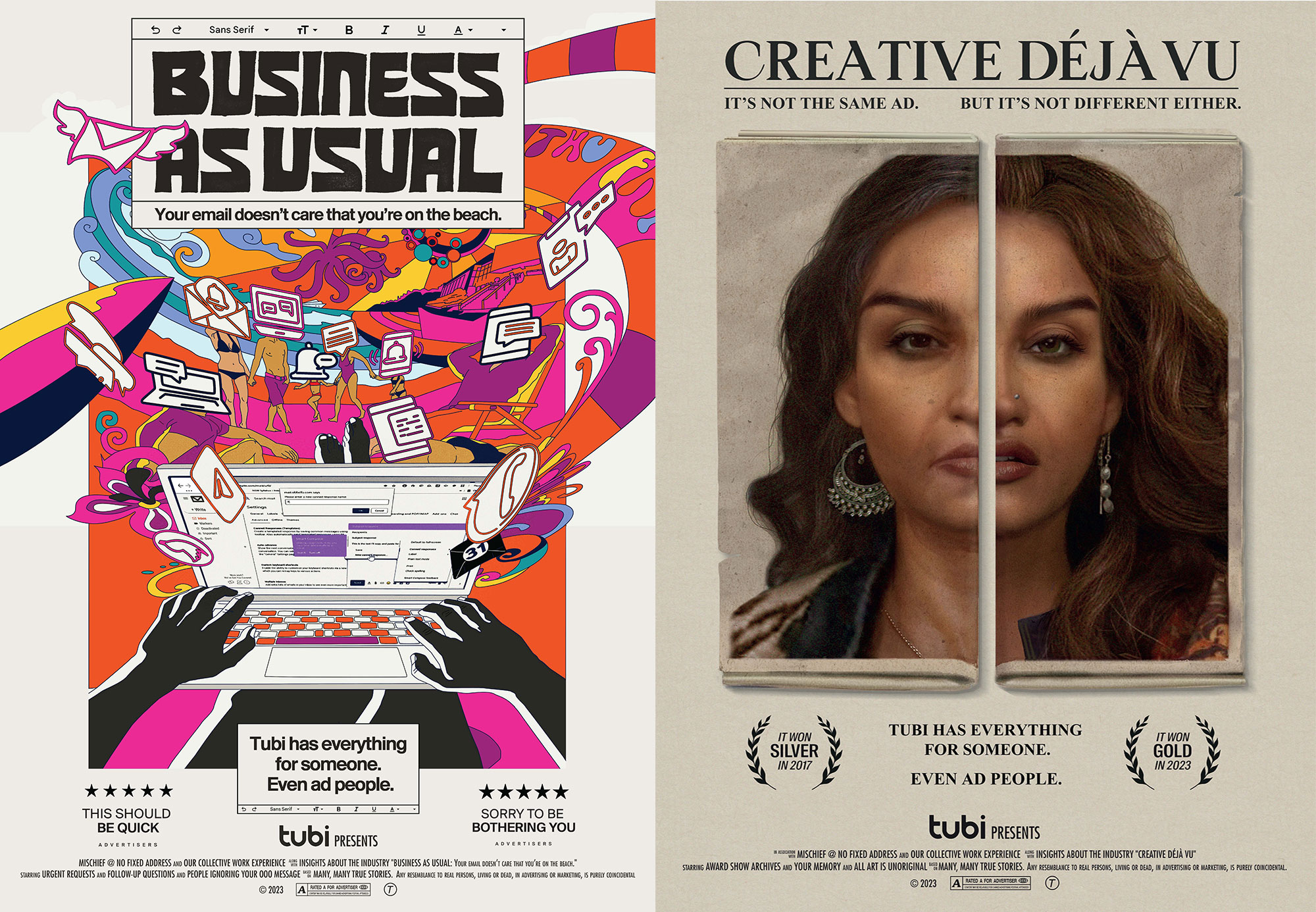 Tubi and Mischief storm Cannes with fake movie posters for festival ...