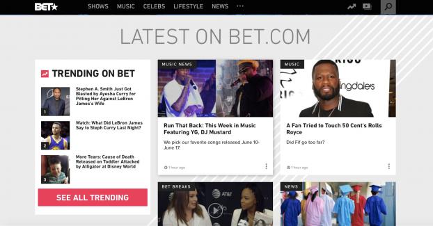 BET/Viacom: BET.com Site Redesign | Ad Age