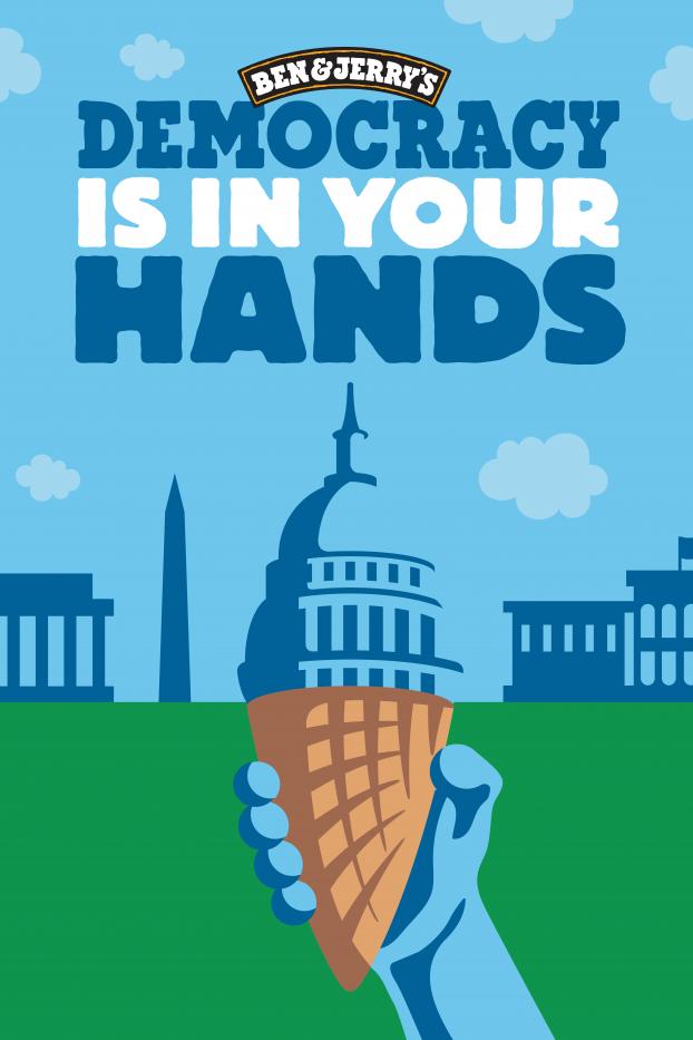 Ben & Jerry's : Democracy Is in Your Hands - Print Ad | Ad Age