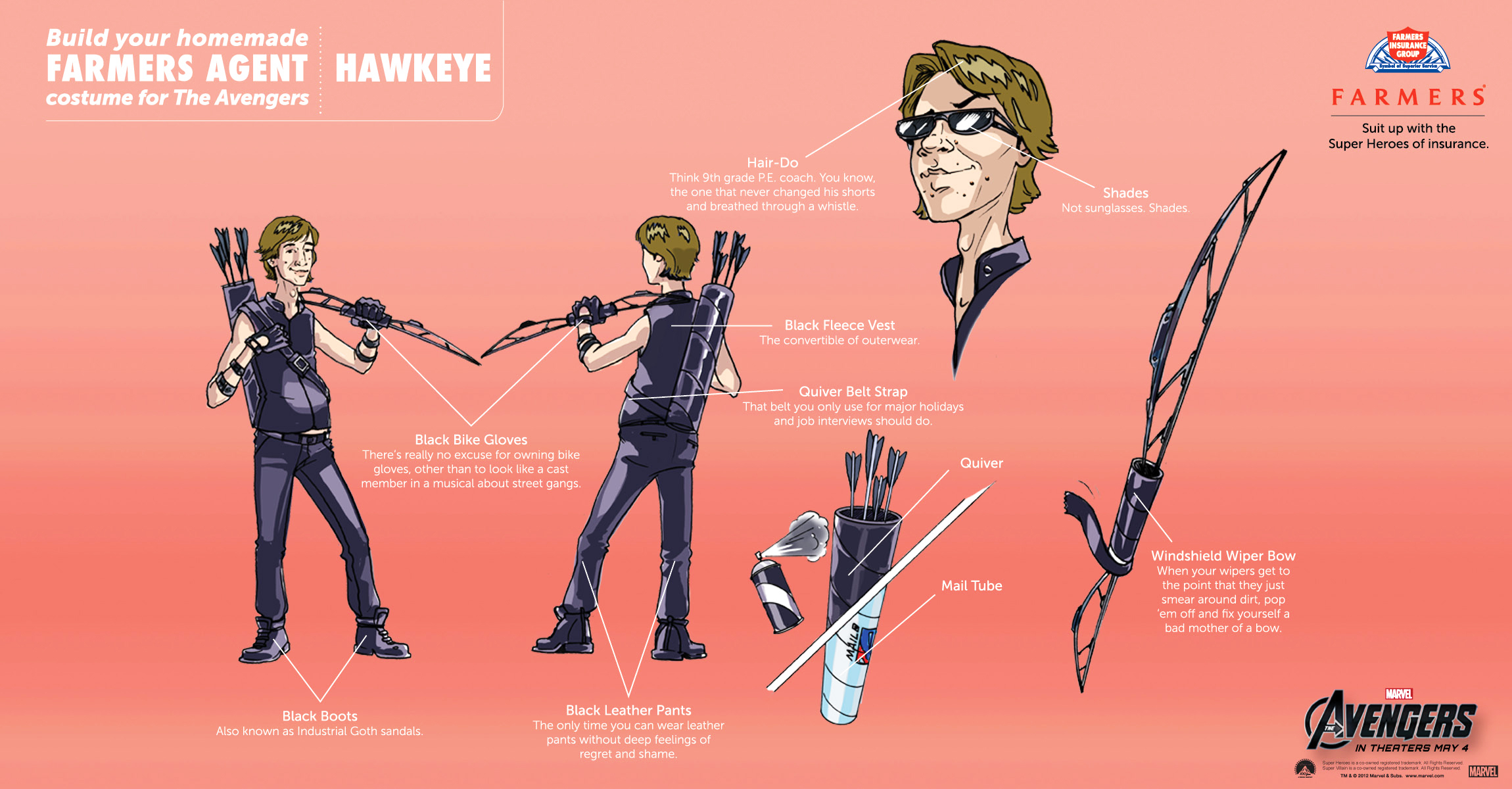 Farmers Insurance : Build Your Own Costume - Hawkeye | Ad Age