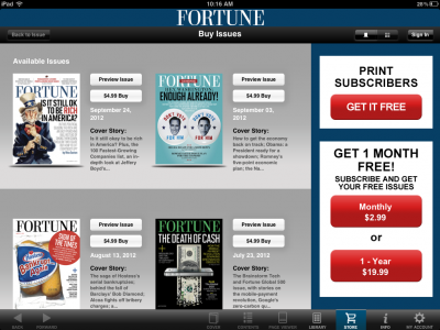 Fortune Changes IPad Strategy, Introduces 'Freemium' App Edition | Ad Age