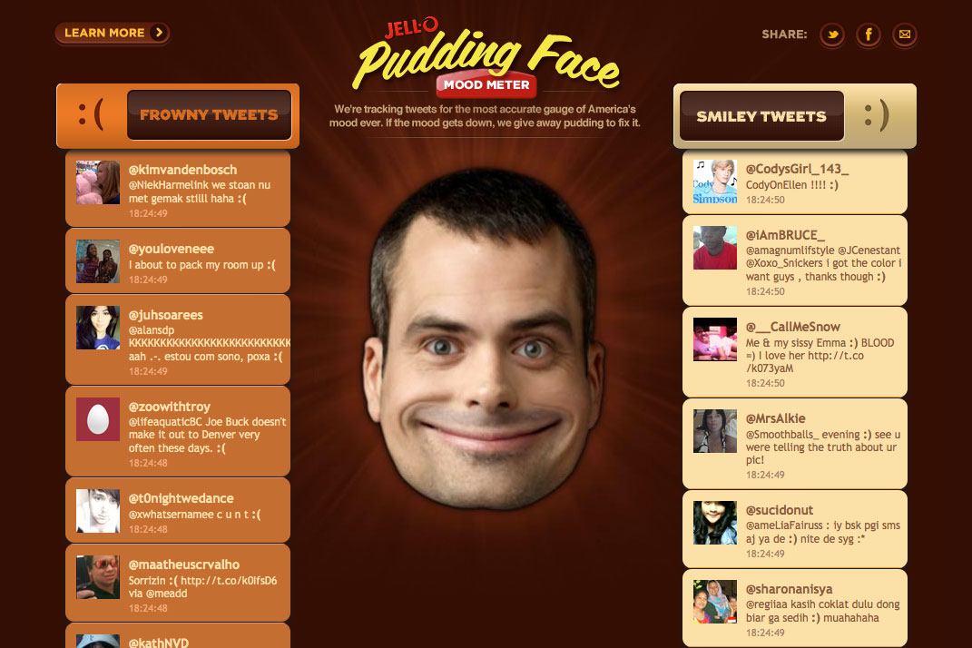 Kraft Jell-O : Jello Pudding Face | Ad Age