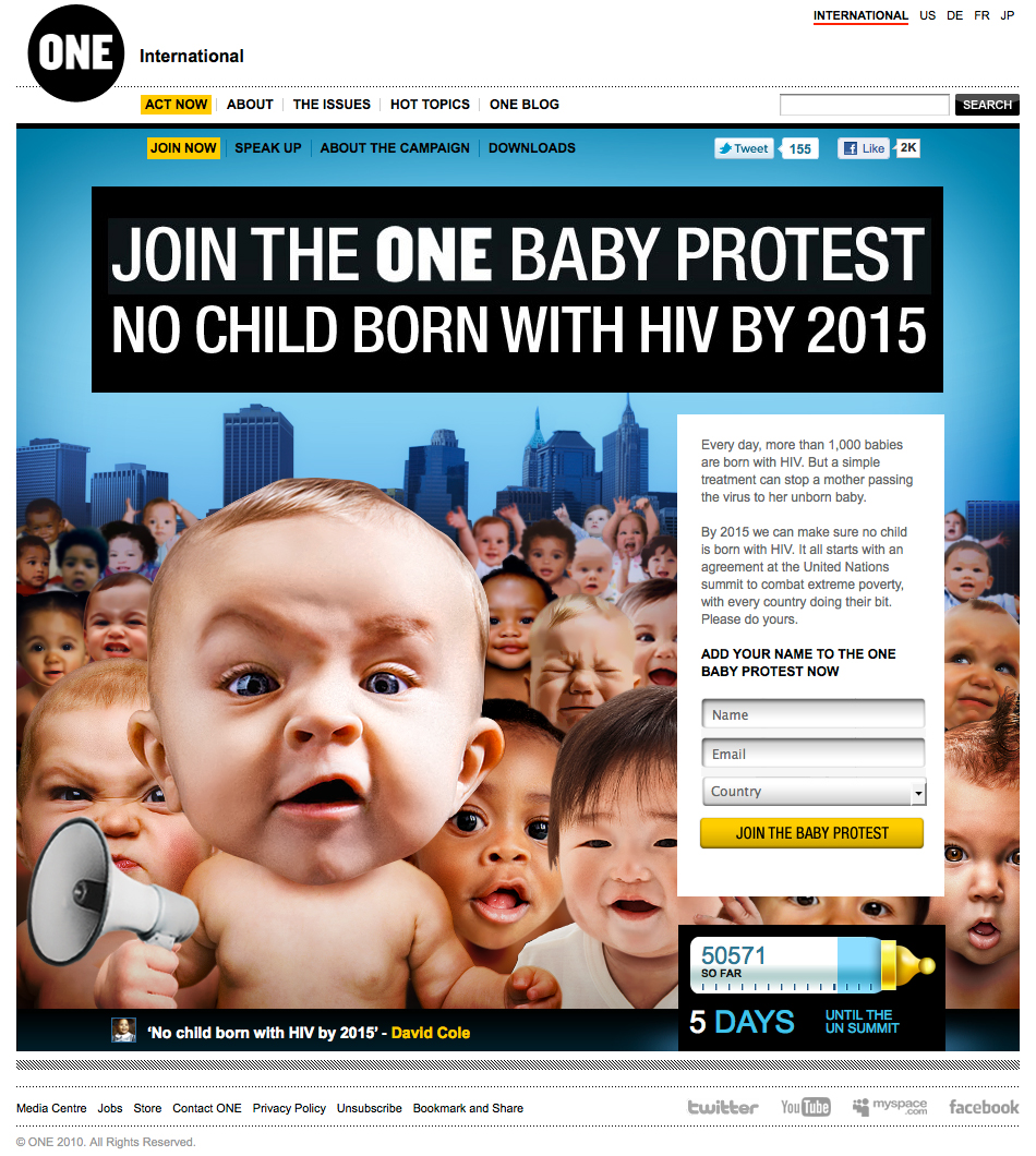 ONE : Baby Protest | Ad Age