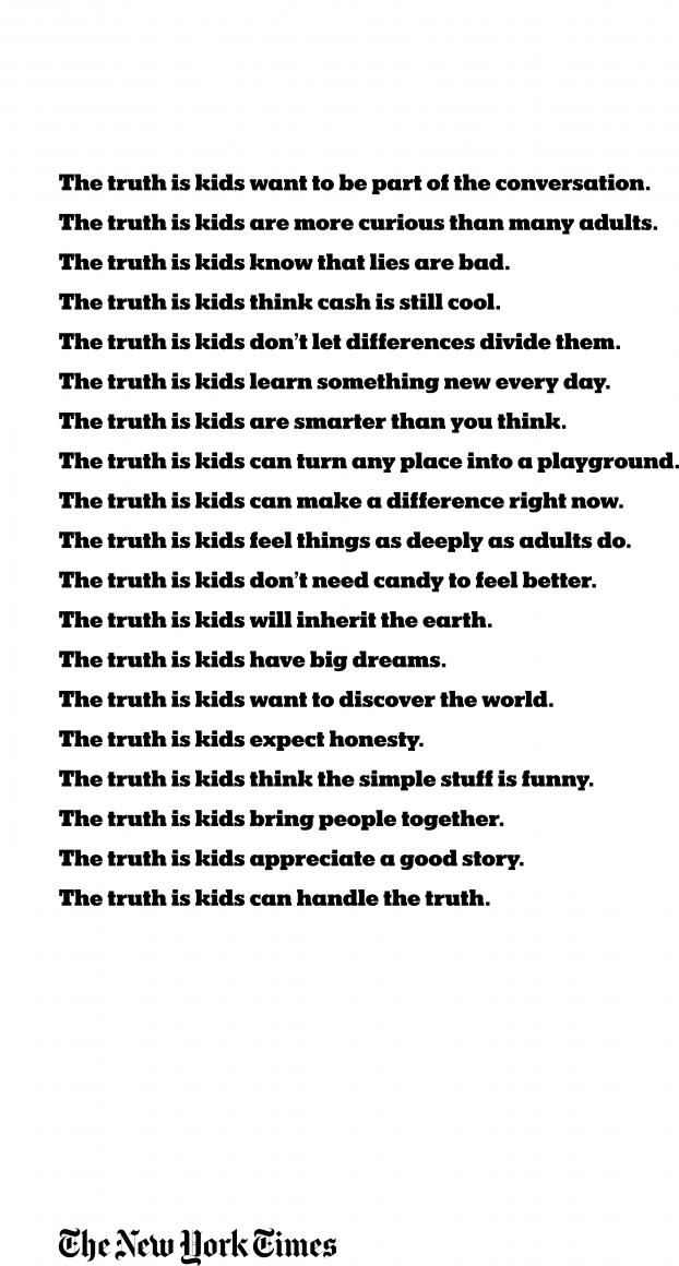 'The Truth Is Hard' for Kids Too, in Latest From The New York Times ...