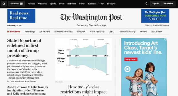 The Washington Post Unveils a Dark Slogan Underneath Its Logo | Ad Age