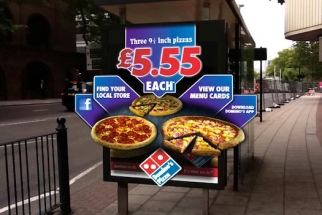 Domino's Pizza: Augmented Reality Billboards | Ad Age