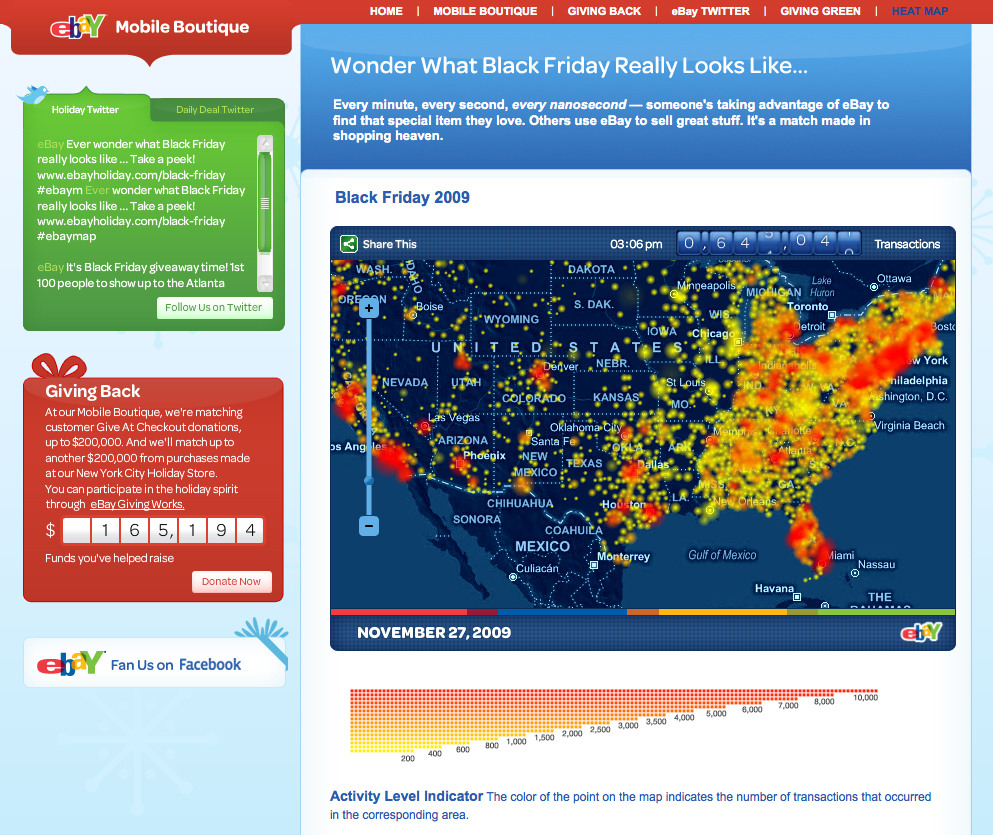 eBay : Black Friday Map | Ad Age