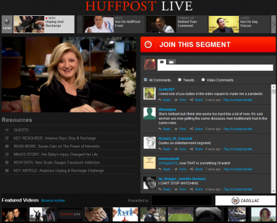 HuffPost Live Sought Up to $5 Million for Launch Sponsorships | Ad Age