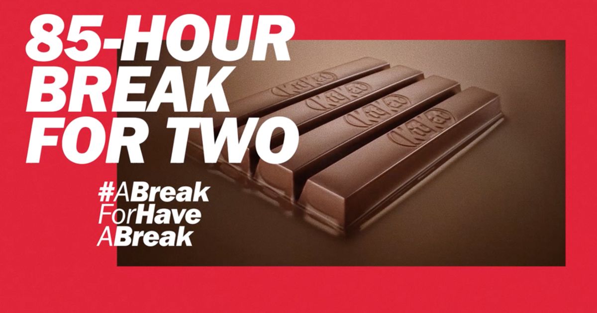 Kit Kat’s global slogan gets a 10-day break as the brand turns 85 | Ad Age