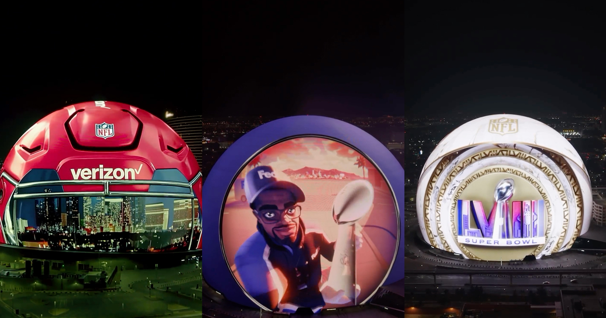 Super Bowl 2024: Sphere ads from Adidas, Bud Light and more NFL ...