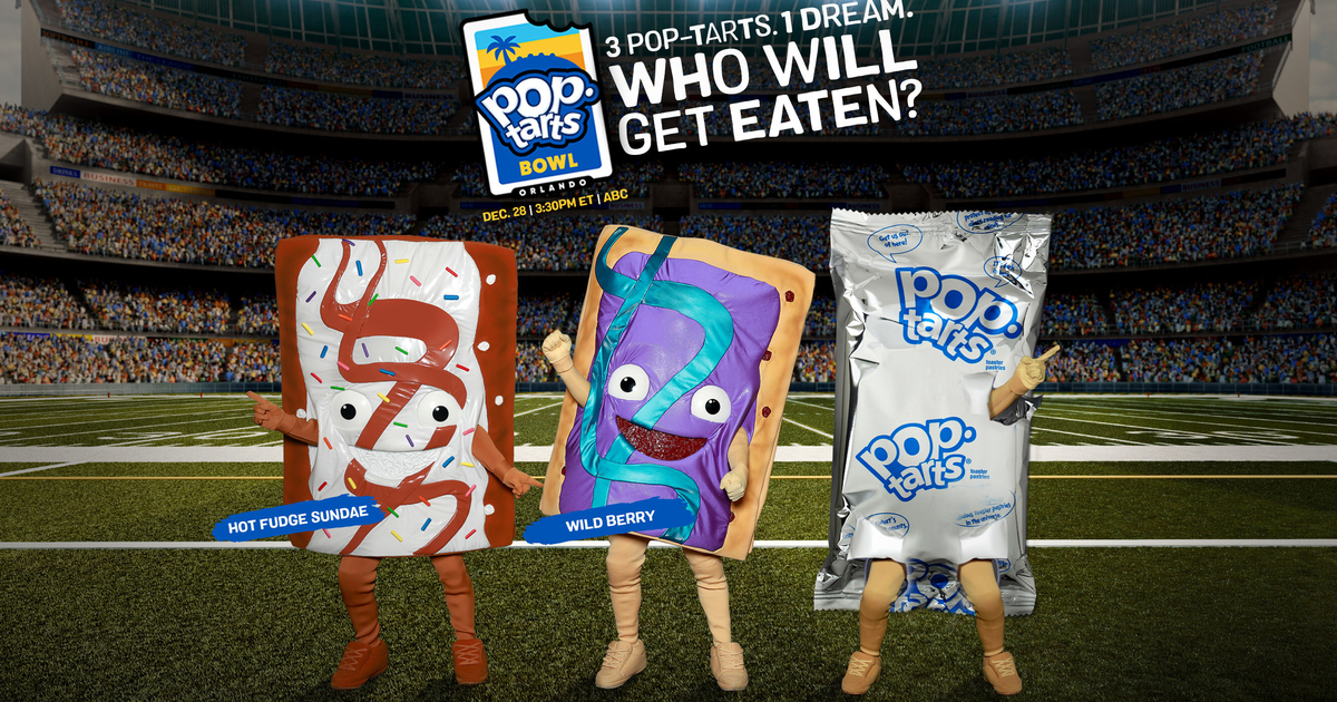 Pop-Tarts 2024 college football bowl game edible mascot marketing plans ...
