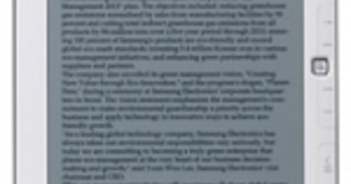 Latest E-Readers Come From Samsung, Lacking a Little Content | Ad Age