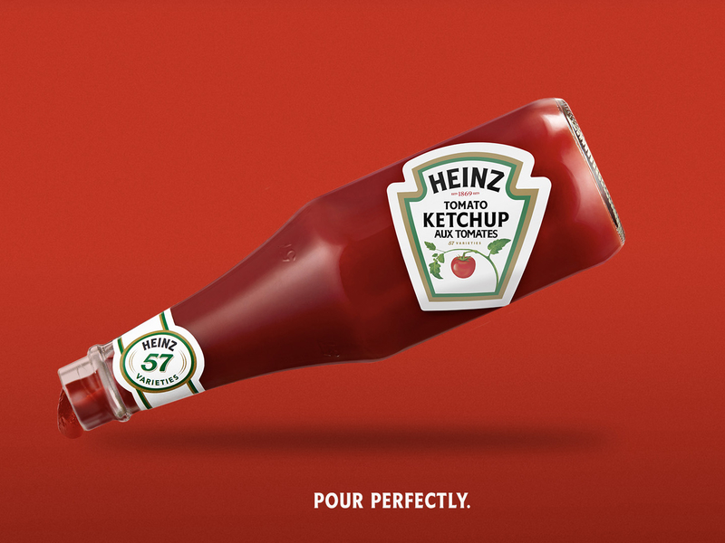 Heinz repositioned its ketchup labels to show you how to properly pour ...