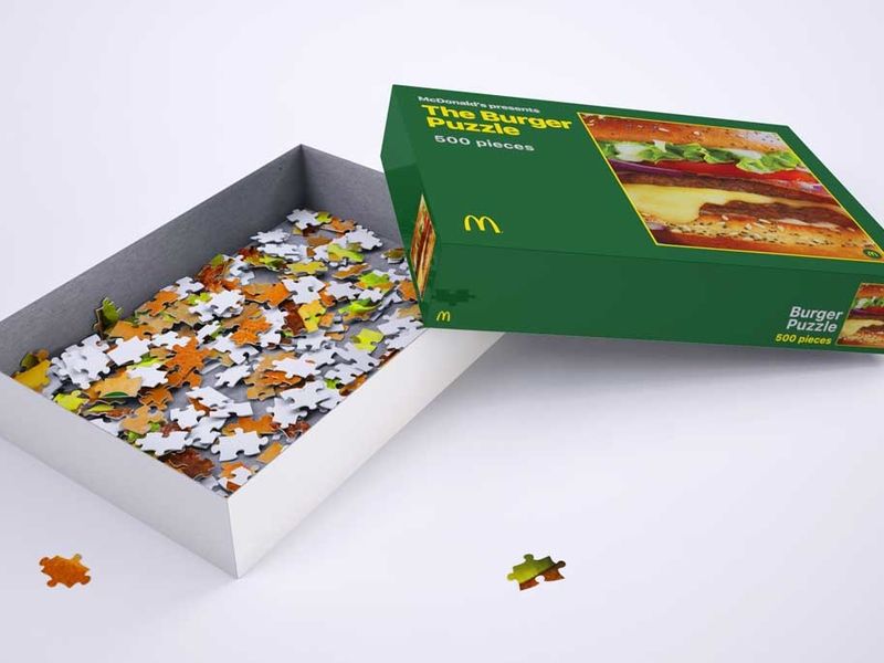 McDonald's latest burger offering is a jigsaw puzzle | Ad Age