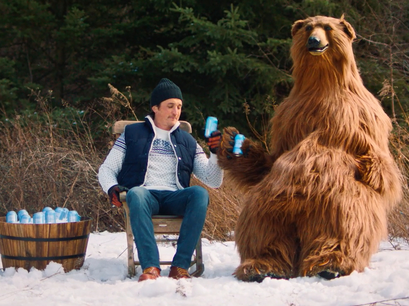Miles Teller befriends a bear in ads for Finnish Long Drink | Ad Age