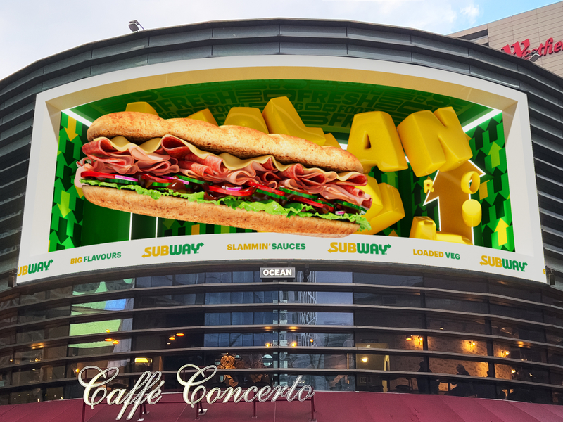 Subway interactive billboard builds dream sub | Ad Age