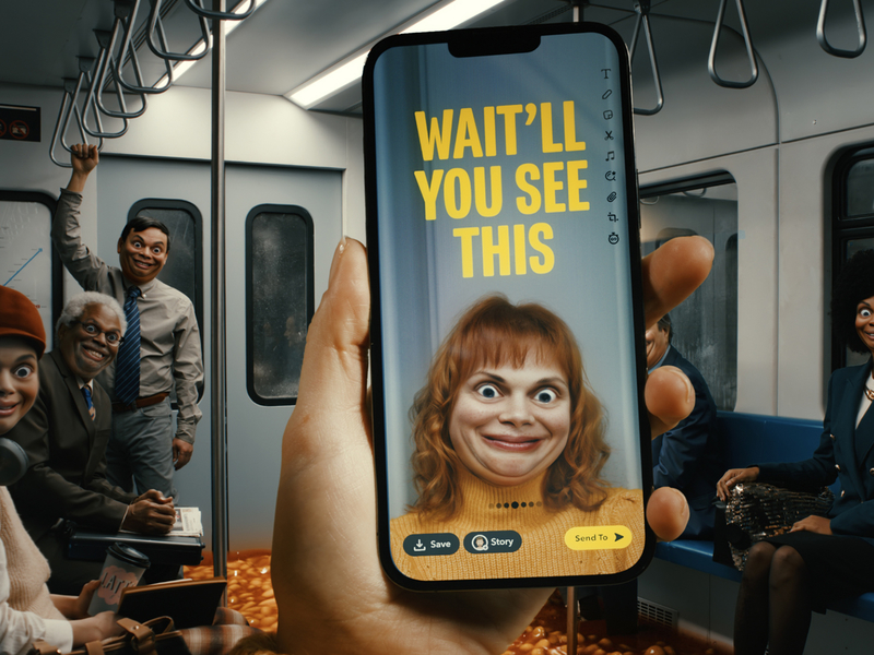 See the world in the surreal way Snapchatters do in Snap's scannable ad ...