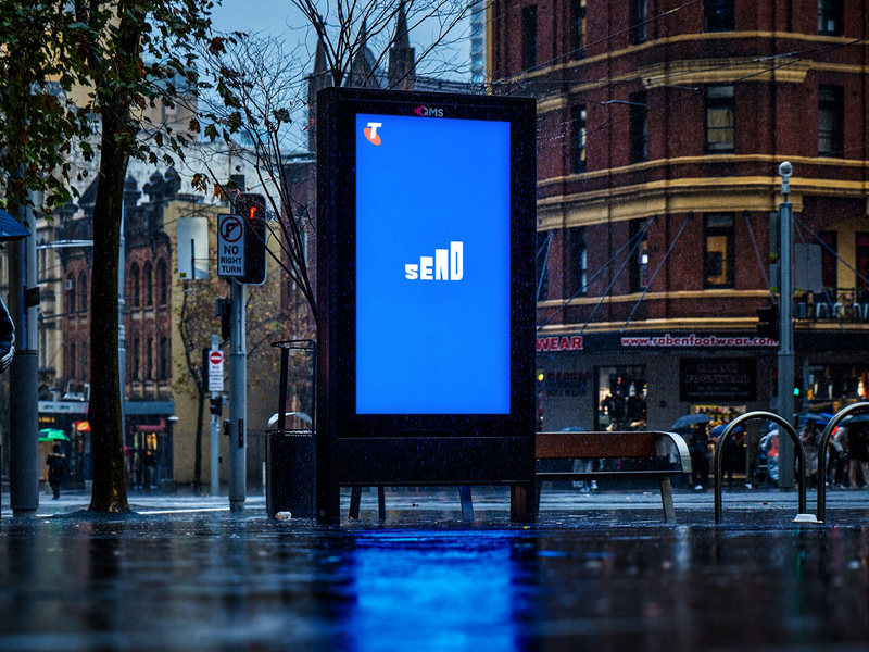 Telco’s simply striking outdoor ads use four bars as typography | Ad ...