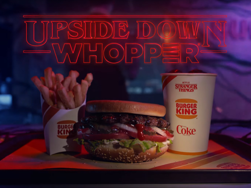 Ahead of 'Stranger Things' Season 3, Burger King debuts an Upside Down ...
