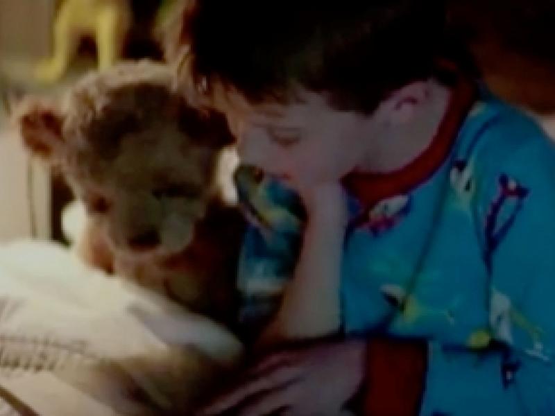 Boy Shares His Life With A Bear In Moving Spot For Child Bereavement ...