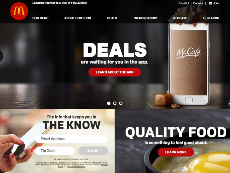 McDonald's Website Gets a Makeover | Ad Age