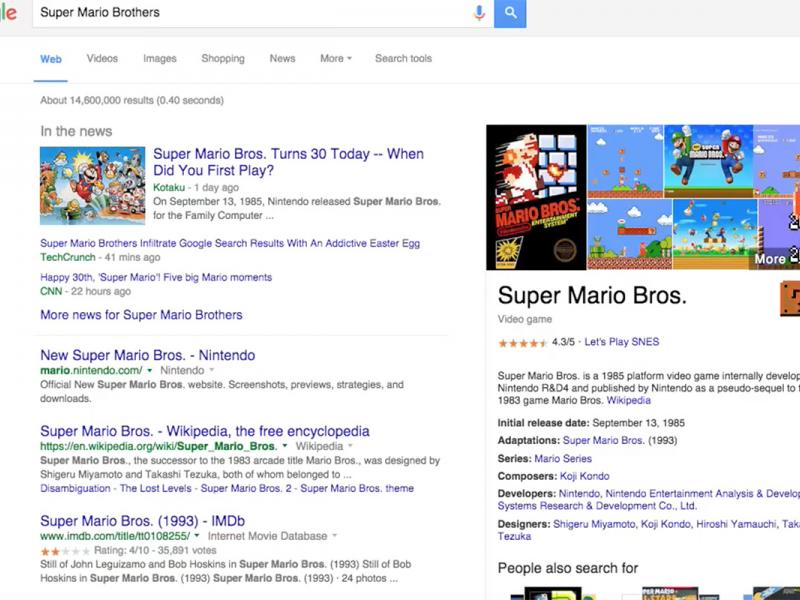 Google 'Super Mario Brothers' for a Fun Treat | Ad Age