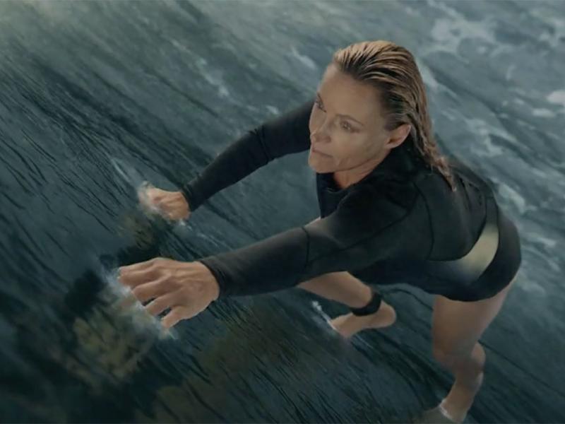 Surfer Lisa Andersen scales a giant wave in No7 and Mother's spot about ...