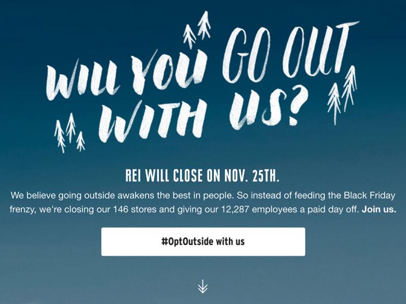 REI : Opt Outside 2016 slideshow | Ad Age