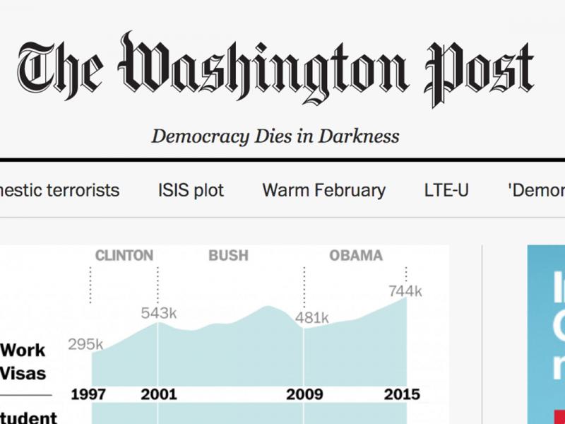 The Washington Post Unveils a Dark Slogan Underneath Its Logo | Ad Age