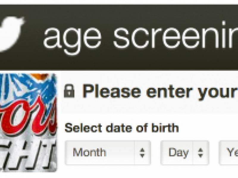 Twitter : Age Screening | Ad Age
