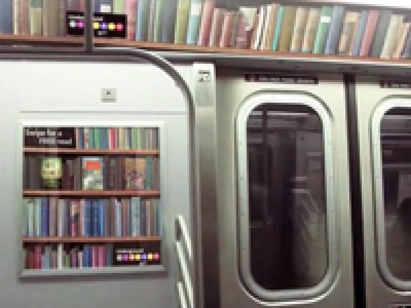 NFC Tech lets subway riders download book chapters from posters | Ad Age