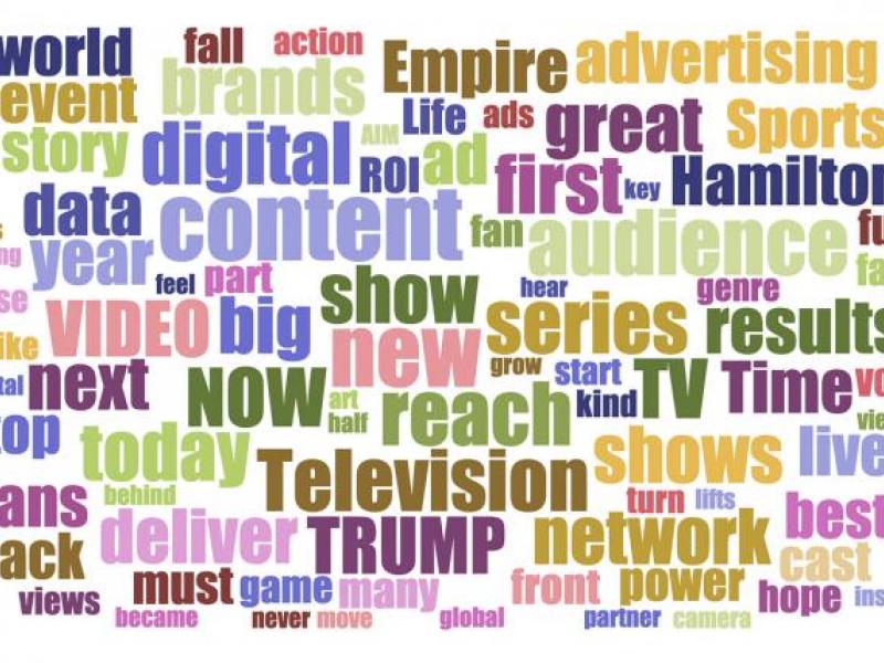 The Most Popular Words Used in 2016 TV Upfront Pitches | Ad Age