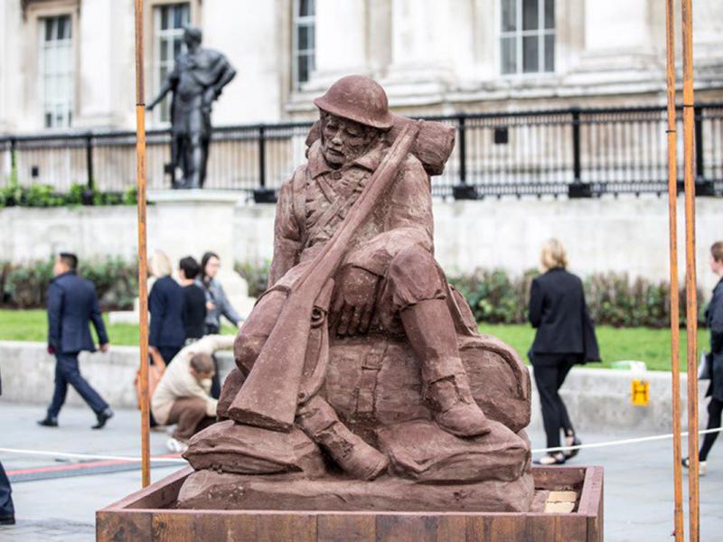 This Dissolving Mud Soldier Commemorates the WW I Battle of ...