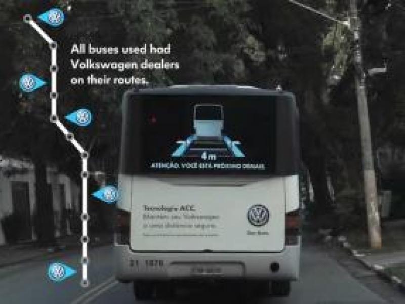 VW Gets Buses to Tell Cars to Keep Their Distance | Ad Age