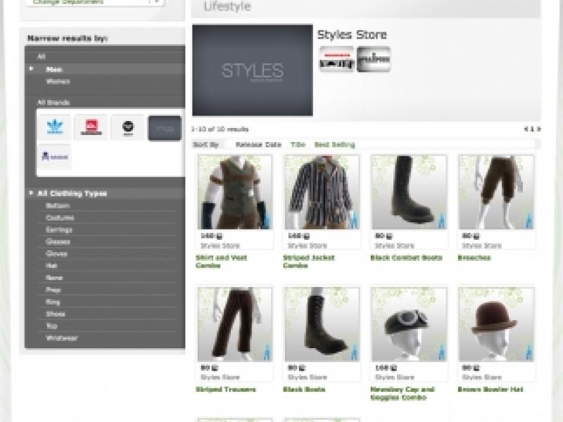 XBOX Live Marketplace : Styles Store | Ad Age