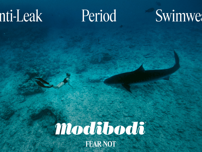 Diver tests brand’s period underwear by swimming with sharks | Ad Age ...