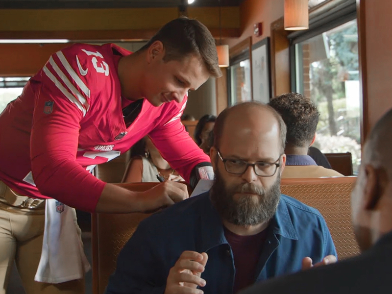 Applebee’s trains Brock Purdy, Saquon Barkley and Dan Campbell to be ...