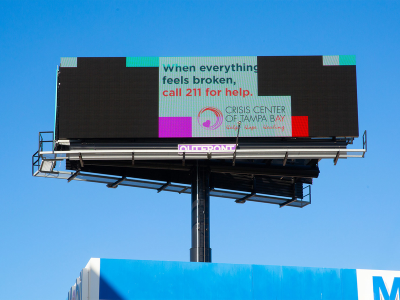 A Florida crisis center designed ads about hurricane trauma to fit on ...