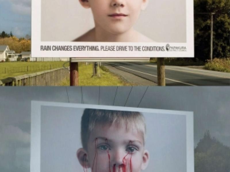 Papakura : Bleeding Billboard | Ad Age