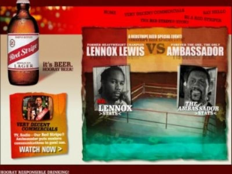 Red Stripe's Ambassador : Lennox Lewis vs. The Ambassador | Ad Age