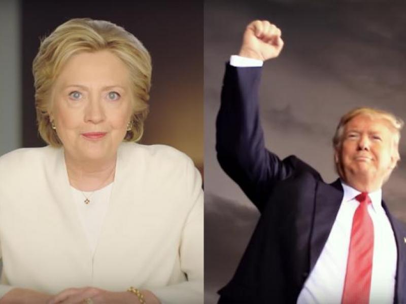 Trump and Clinton Face Off in Dueling Two-Minute TV Commercials on Eve ...
