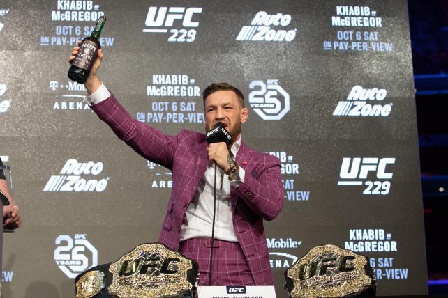 Whiskey Business: At a chaotic UFC presser, Conor McGregor shills for ...