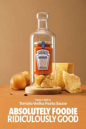 Heinz-Absolut collab revives classic ad style for new pasta sauce | Ad Age