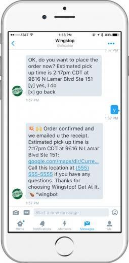 Wingstop Takes Orders From Facebook Messenger and Twitter | Ad Age