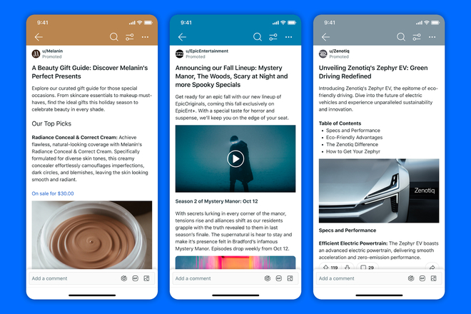 Reddit launches Free-Form Ads | Ad Age