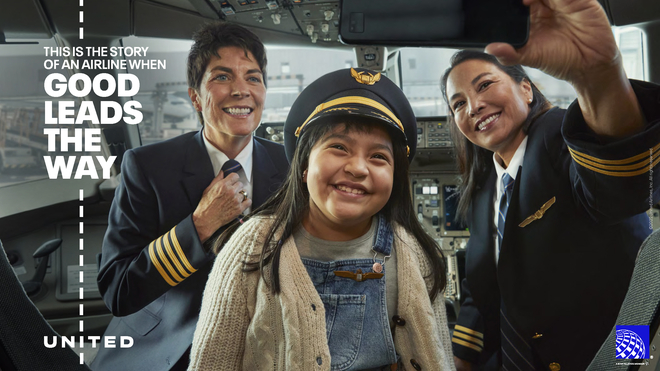 United Airlines OOH ads, tour of new digital billboards | Ad Age