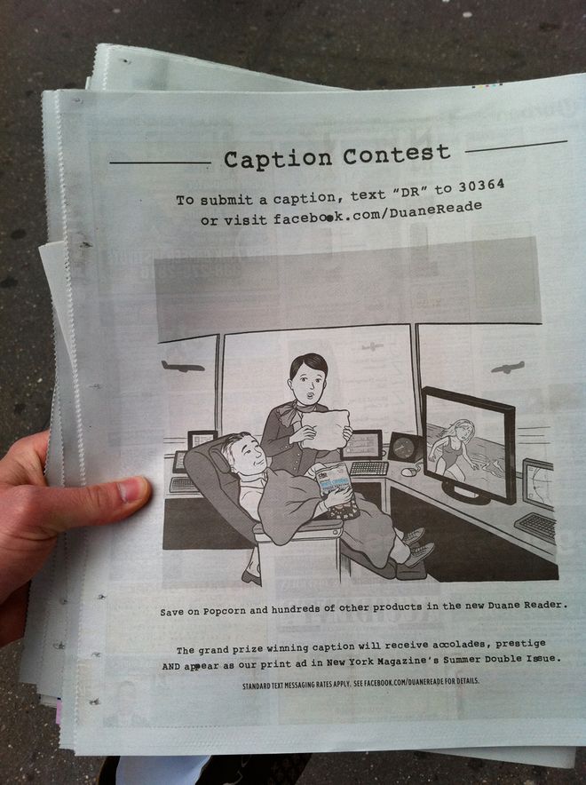 Duane Reade : New York's Least Pretentious Caption Contest - Newspaper ...