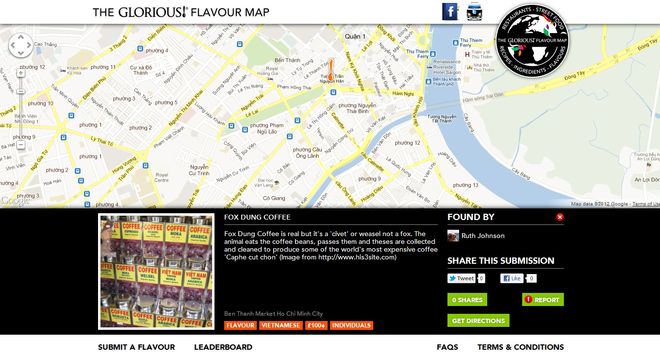 Glorious Foods : Global Flavor Map - Fox Dung Coffee | Ad Age
